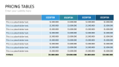 PresentationLoad | Pricing Tables