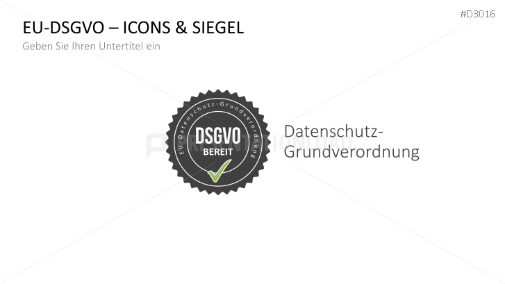 EU-DSGVO – Icons & Siegel | PowerPoint Vorlage | PresentationLoad