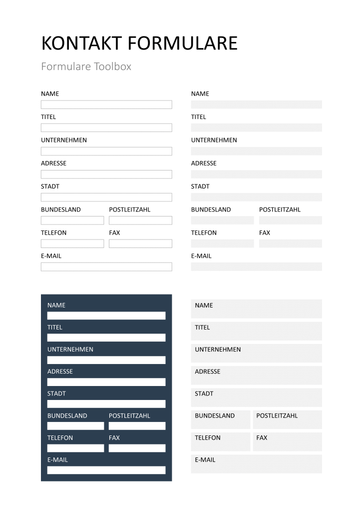 Formulare-Toolbox | PowerPoint Vorlage | PresentationLoad