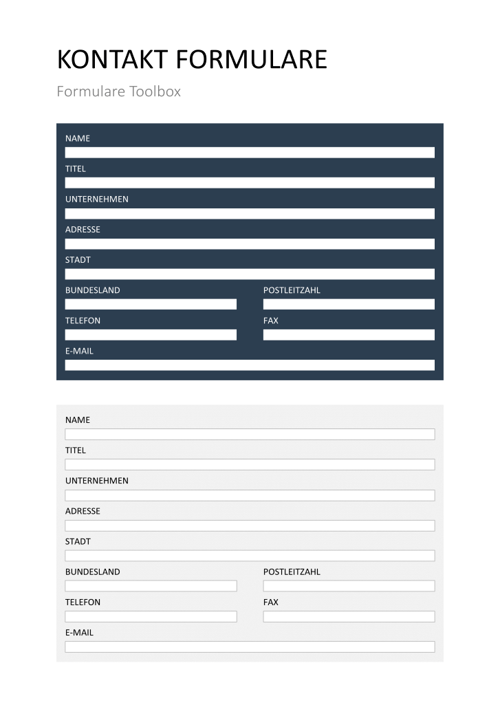 Formulare-Toolbox | PowerPoint Vorlage | PresentationLoad