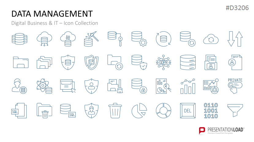Digital Business & IT – Icons | PowerPoint Template