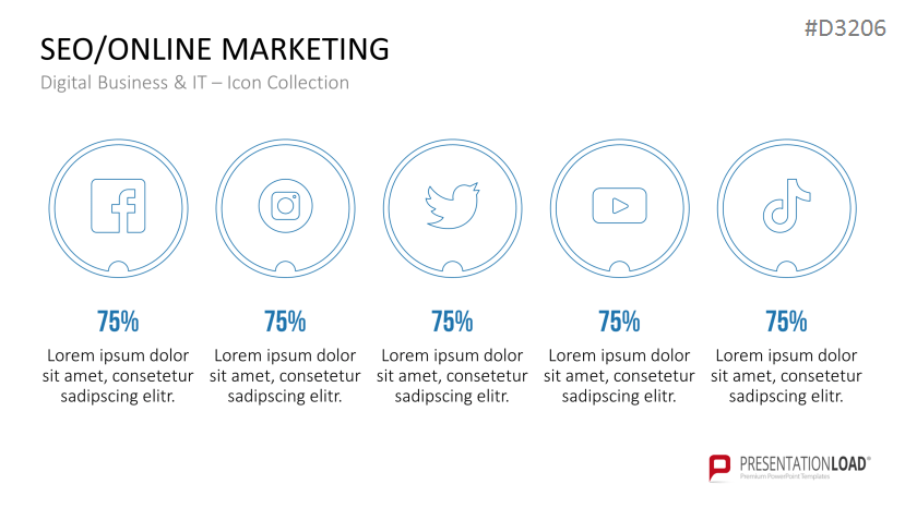 Digital Business & IT – Icons | PowerPoint Template