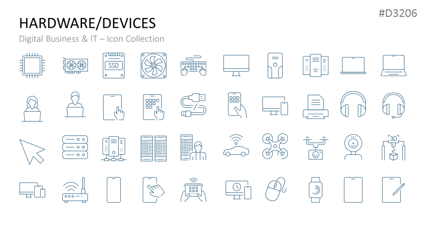 Digital Business & IT – Icons | PowerPoint Template