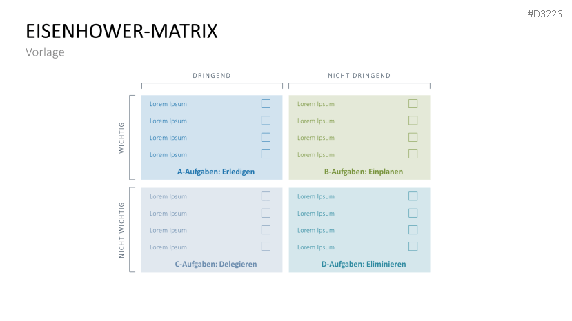 Eisenhower-Matrix | PowerPoint-Vorlage