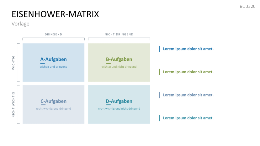 Eisenhower-Matrix | PowerPoint-Vorlage