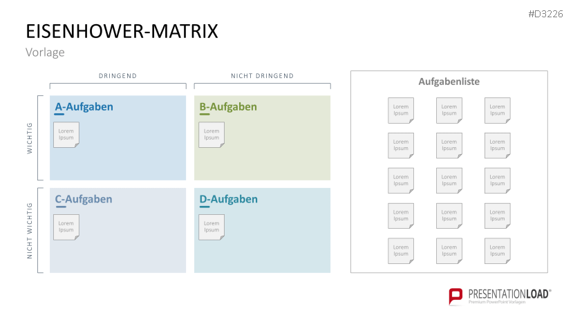 Eisenhower-Matrix | PowerPoint-Vorlage