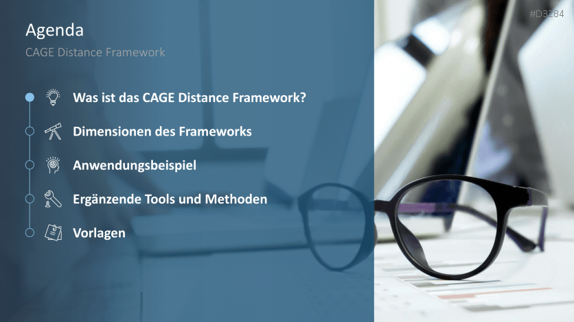 CAGE Distance Framework | PowerPoint-Vorlage