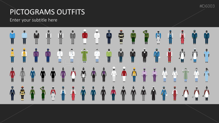 Pictograms – Outfits | PowerPoint Templates | PresentationLoad