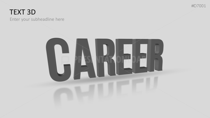3D Text PowerPoint Template