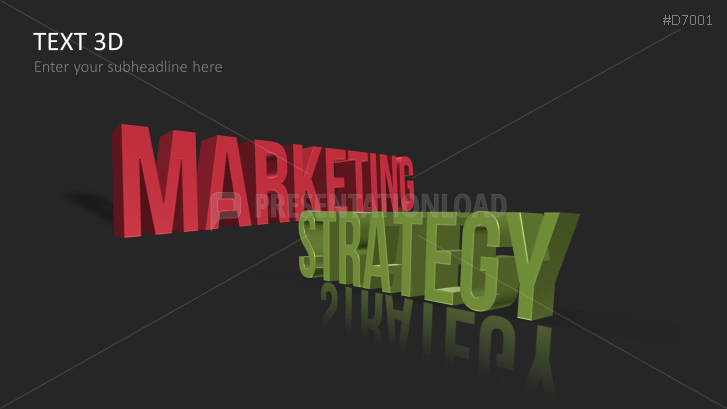 3D Text PowerPoint Template