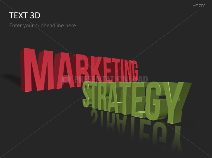 3D Text PowerPoint Template