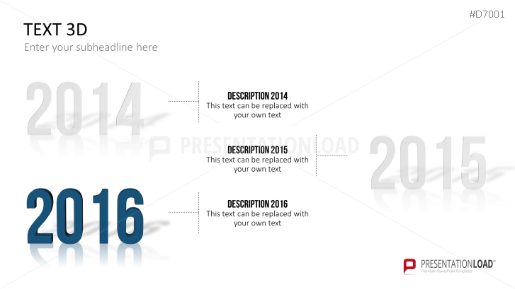 3D Text PowerPoint Template