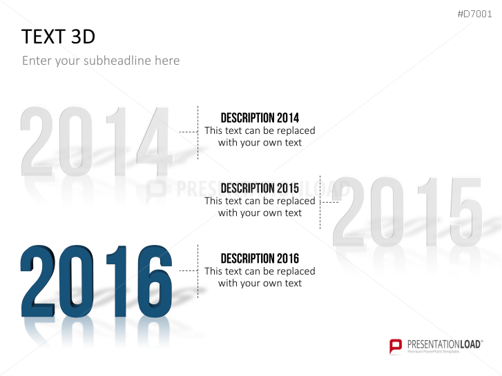 3D Text PowerPoint Template