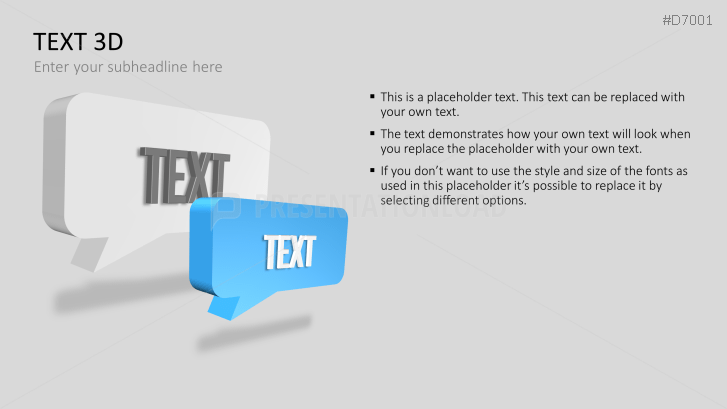 3D Text PowerPoint Template