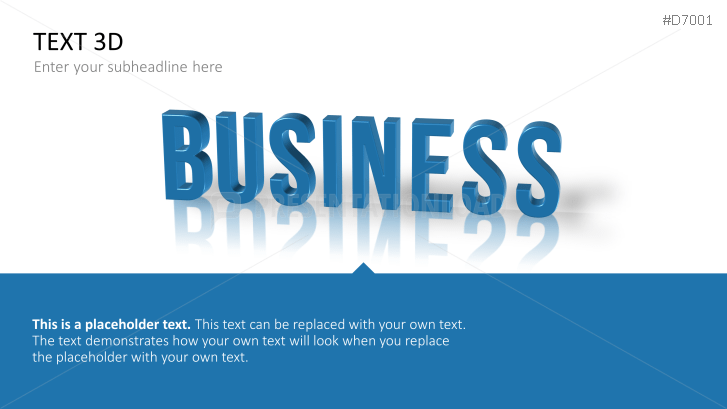 3D Text PowerPoint Template