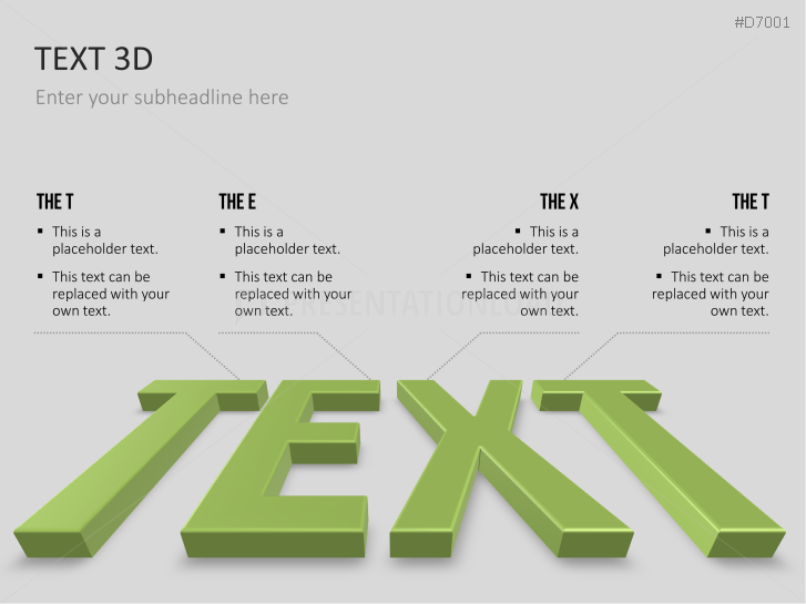 3D Text PowerPoint Template