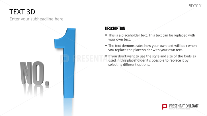 3D Text PowerPoint Template