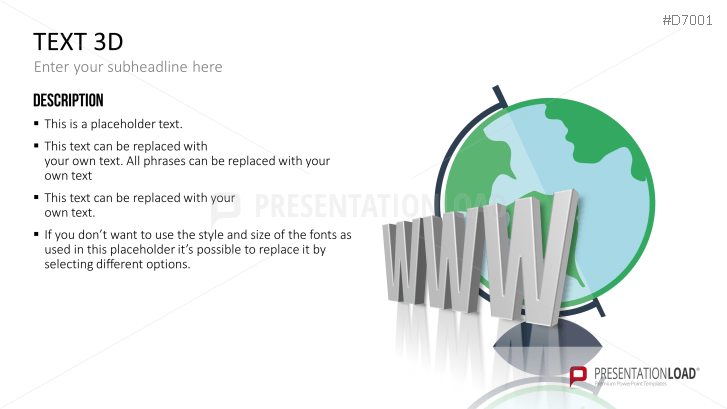 3D Text PowerPoint Template