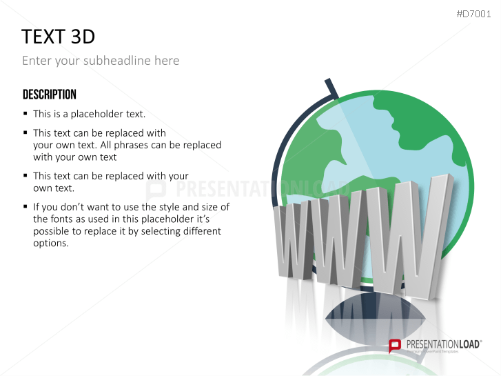 3D Text PowerPoint Template