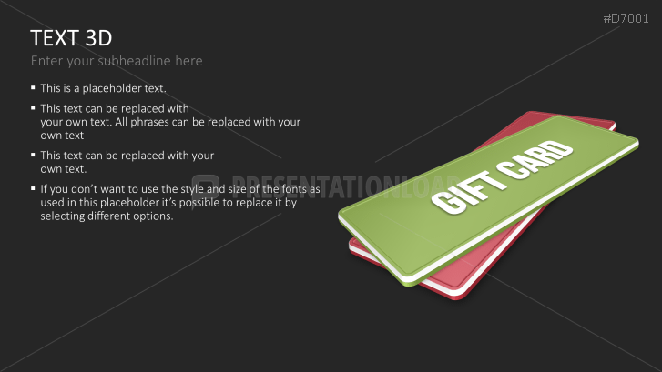 3D Text PowerPoint Template