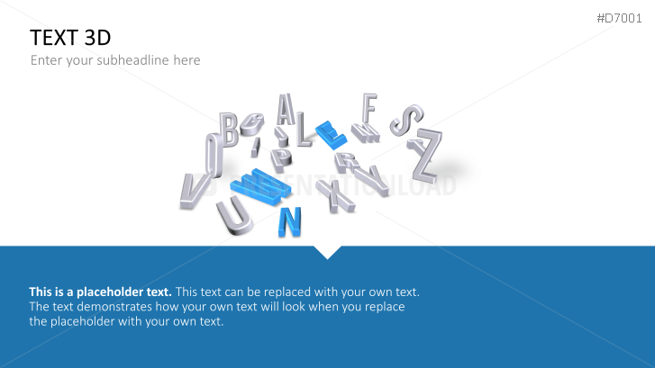 3D Text PowerPoint Template