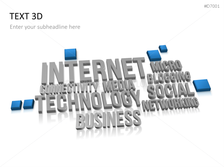 3D Text PowerPoint Template