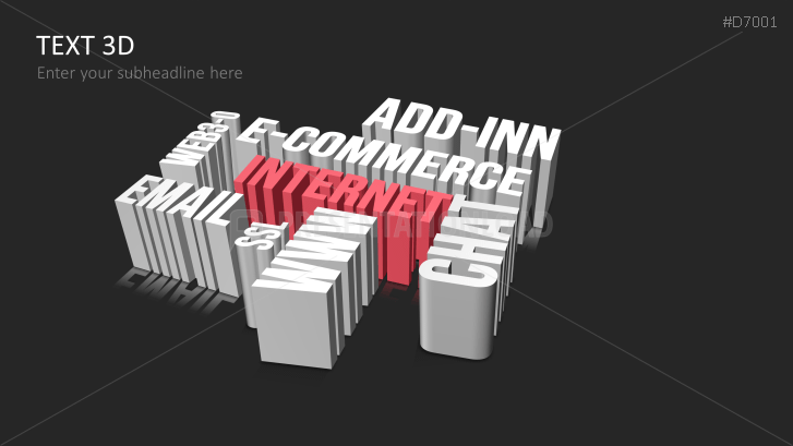 3D Text PowerPoint Template