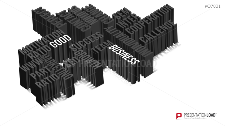 3D Text PowerPoint Template