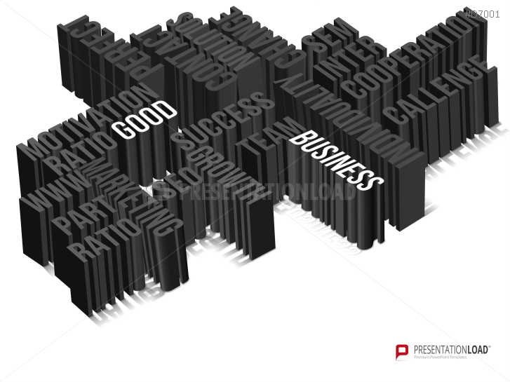 3D Text PowerPoint Template