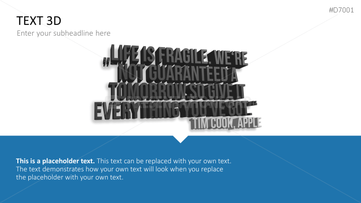 3D Text PowerPoint Template