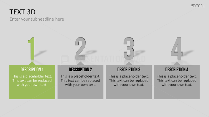 3D Text PowerPoint Template