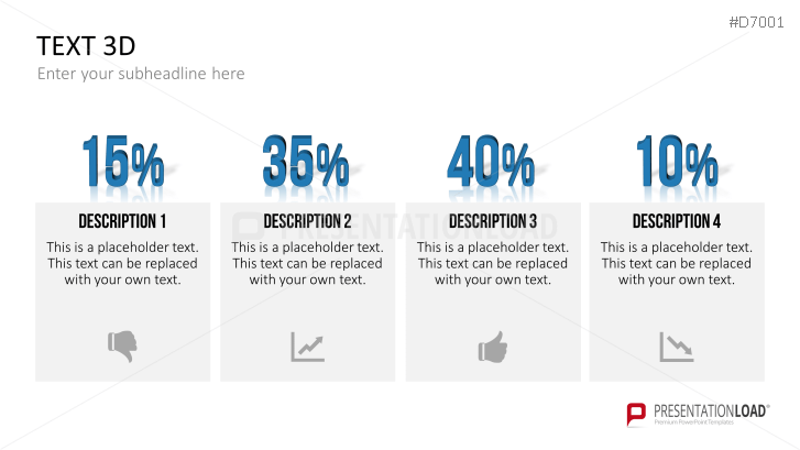 3D Text PowerPoint Template