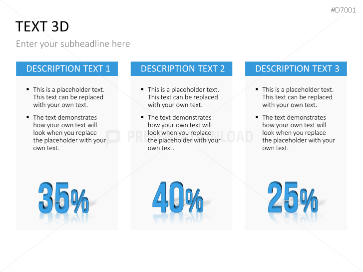 3D Text PowerPoint Template