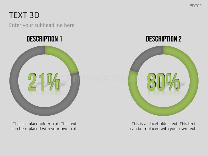 3D Text PowerPoint Template