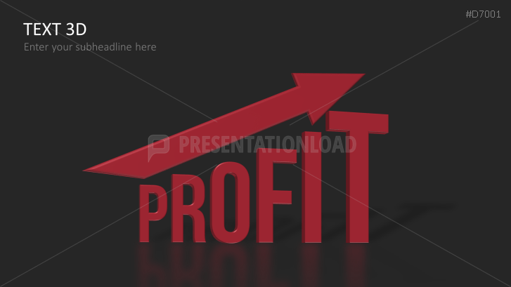 3D Text PowerPoint Template