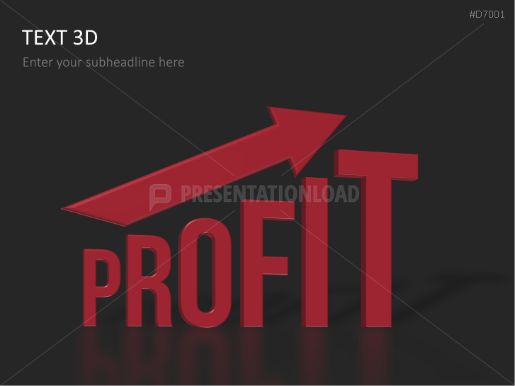 3D Text PowerPoint Template