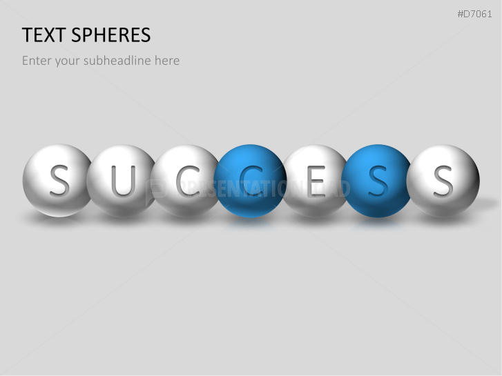 3D Text Spheres | PowerPoint Templates | PresentationLoad