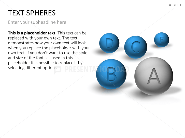 3D Text Spheres | PowerPoint Templates | PresentationLoad