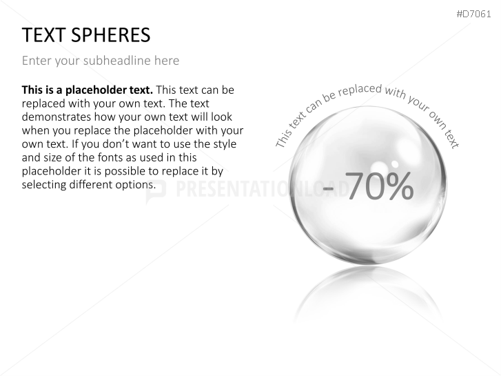 3D Text Spheres | PowerPoint Templates | PresentationLoad
