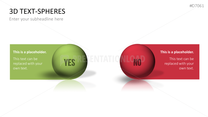 3D Text Spheres | PowerPoint Templates | PresentationLoad