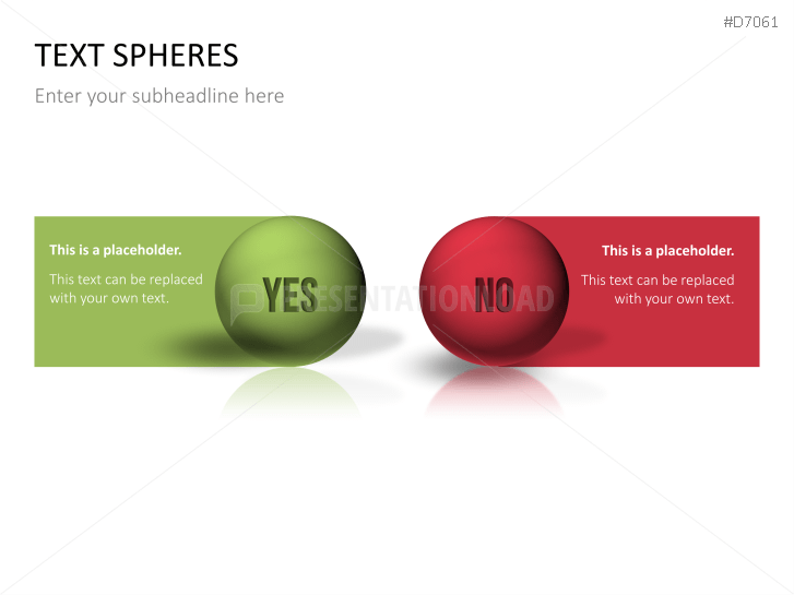 3D Text Spheres | PowerPoint Templates | PresentationLoad