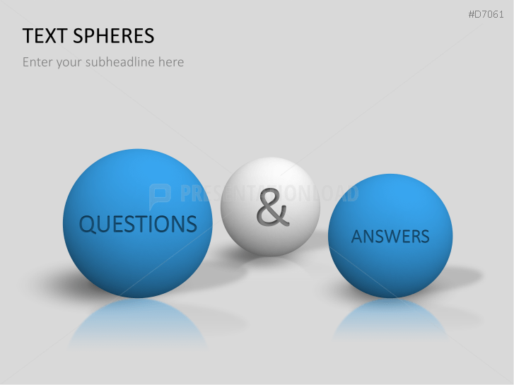 3D Text Spheres | PowerPoint Templates | PresentationLoad