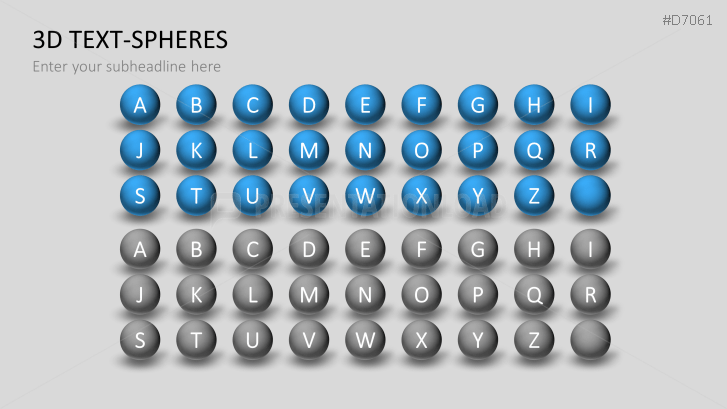 3D Text Spheres | PowerPoint Templates | PresentationLoad