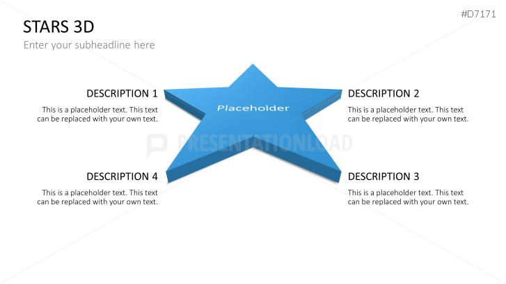 Stars 3D | PowerPoint Templates | PresentationLoad