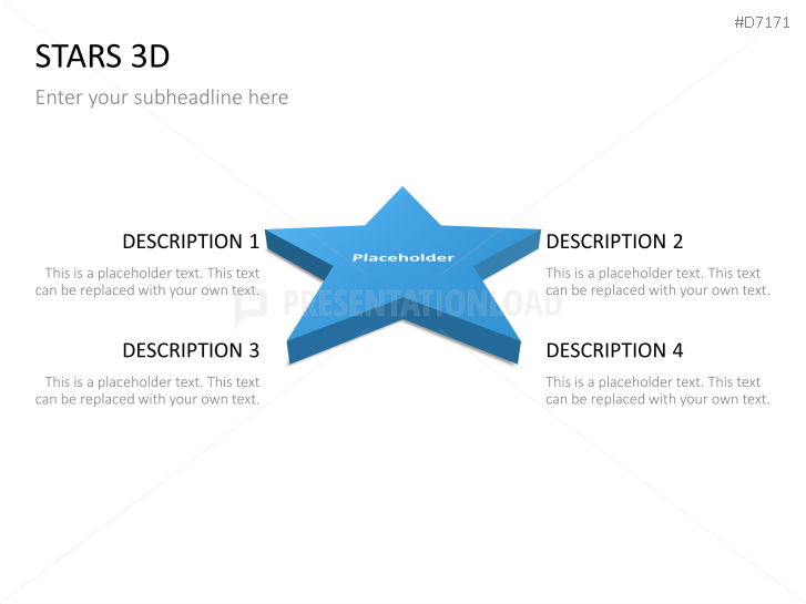 Stars 3D | PowerPoint Templates | PresentationLoad