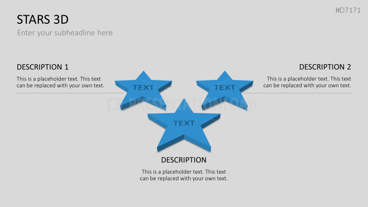 Stars 3D | PowerPoint Templates | PresentationLoad