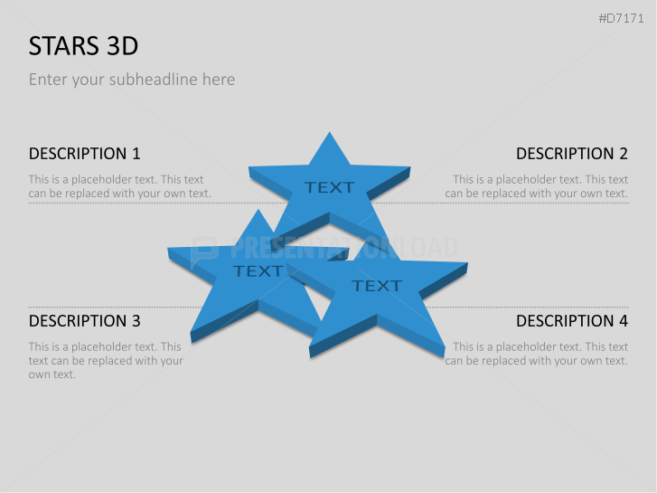 Stars 3D | PowerPoint Templates | PresentationLoad