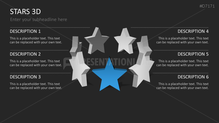 Stars 3D | PowerPoint Templates | PresentationLoad