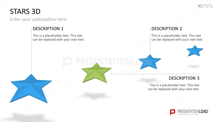 Stars 3D | PowerPoint Templates | PresentationLoad