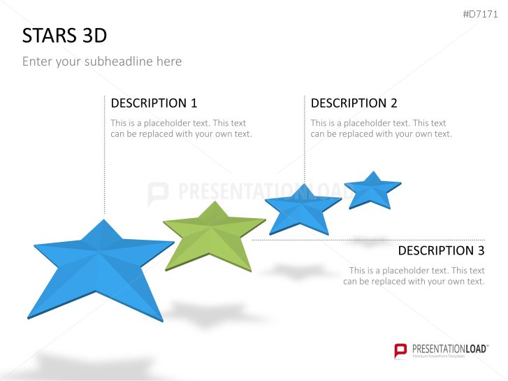 Stars 3D | PowerPoint Templates | PresentationLoad